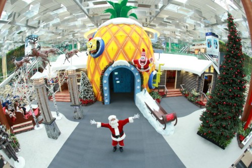 Spongebob Squarepants at Singapore's Changi Airport - Stuck at the Airport