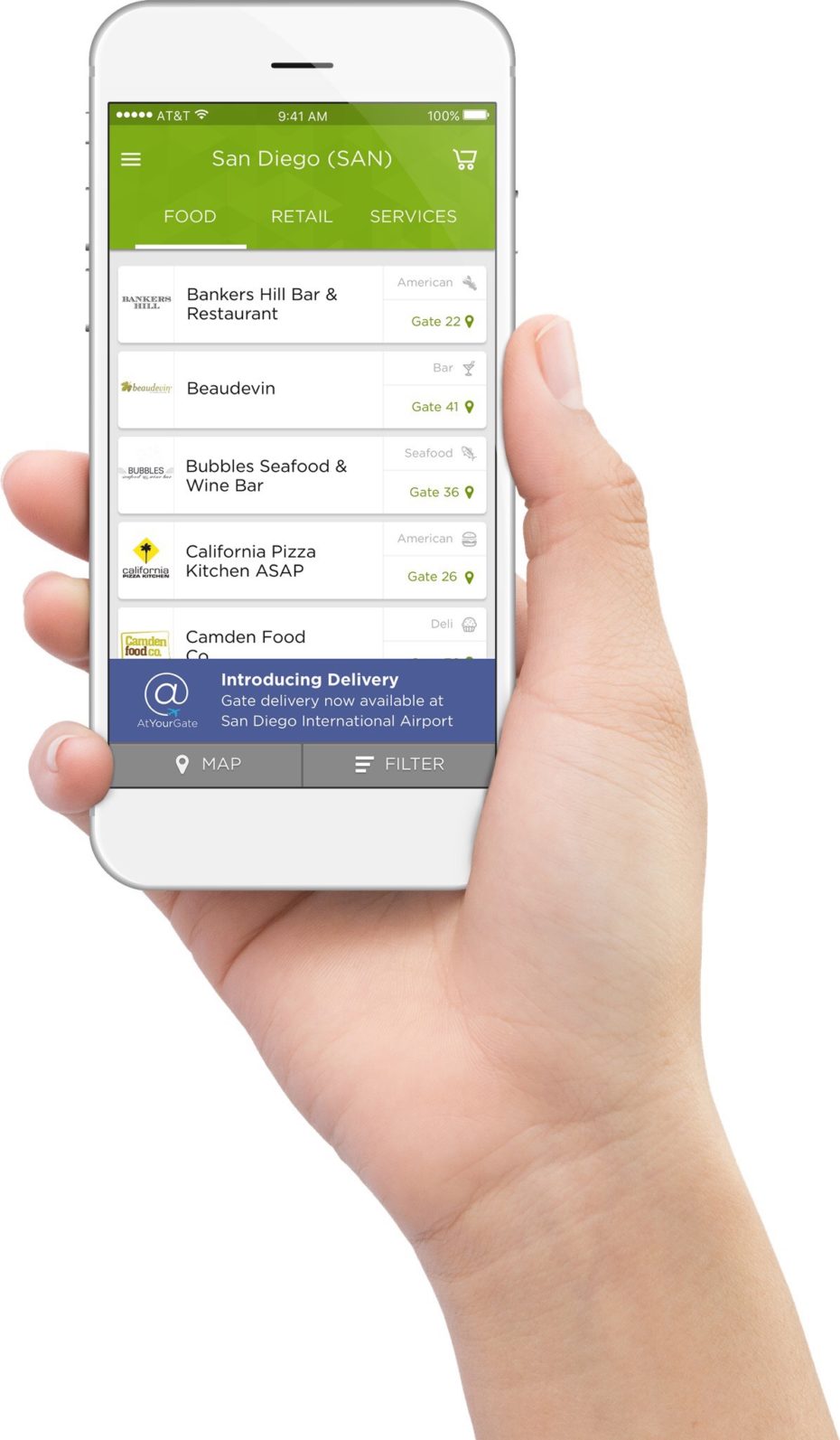 Gate-delivery service lands at San Diego Int’l Airport - Stuck at the ...