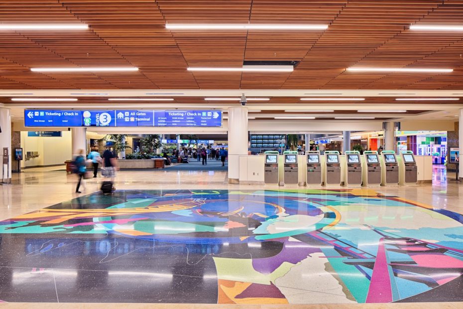Mural Monday: terrazzo murals at Orlando International Airport - Stuck ...