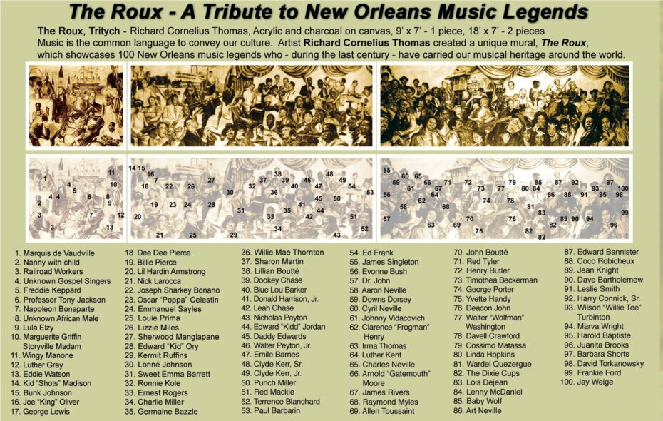 100 Music Legends in 1 Mural At New Orleans International Airport ...